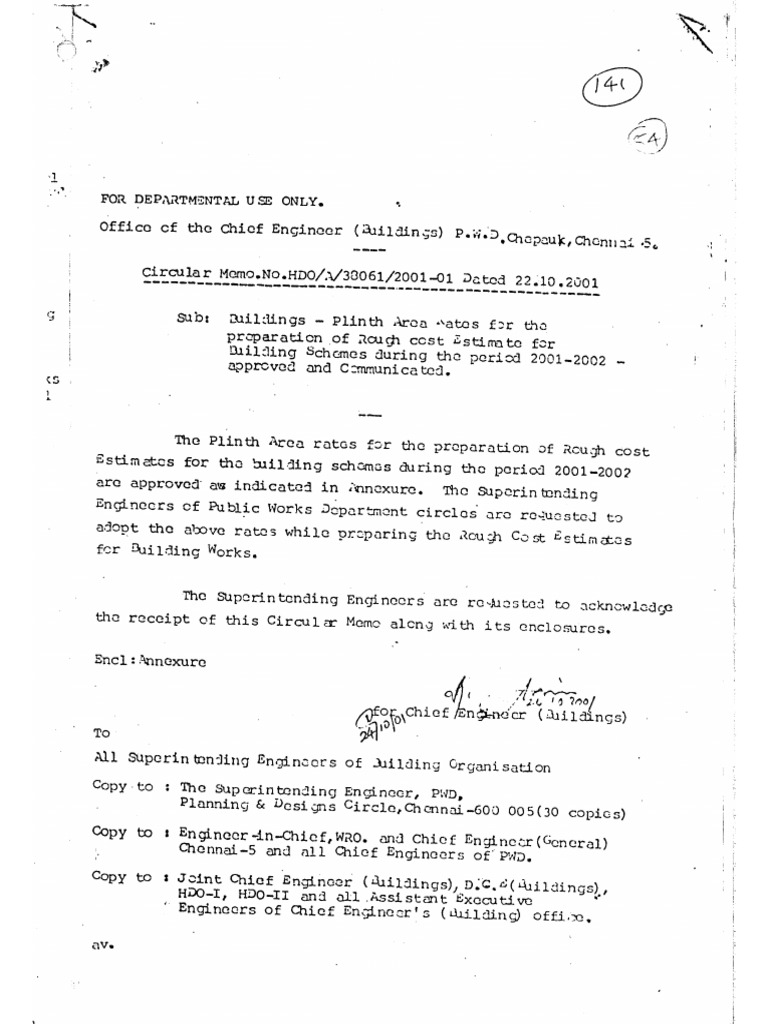 PWD Rates 2001 | PDF
