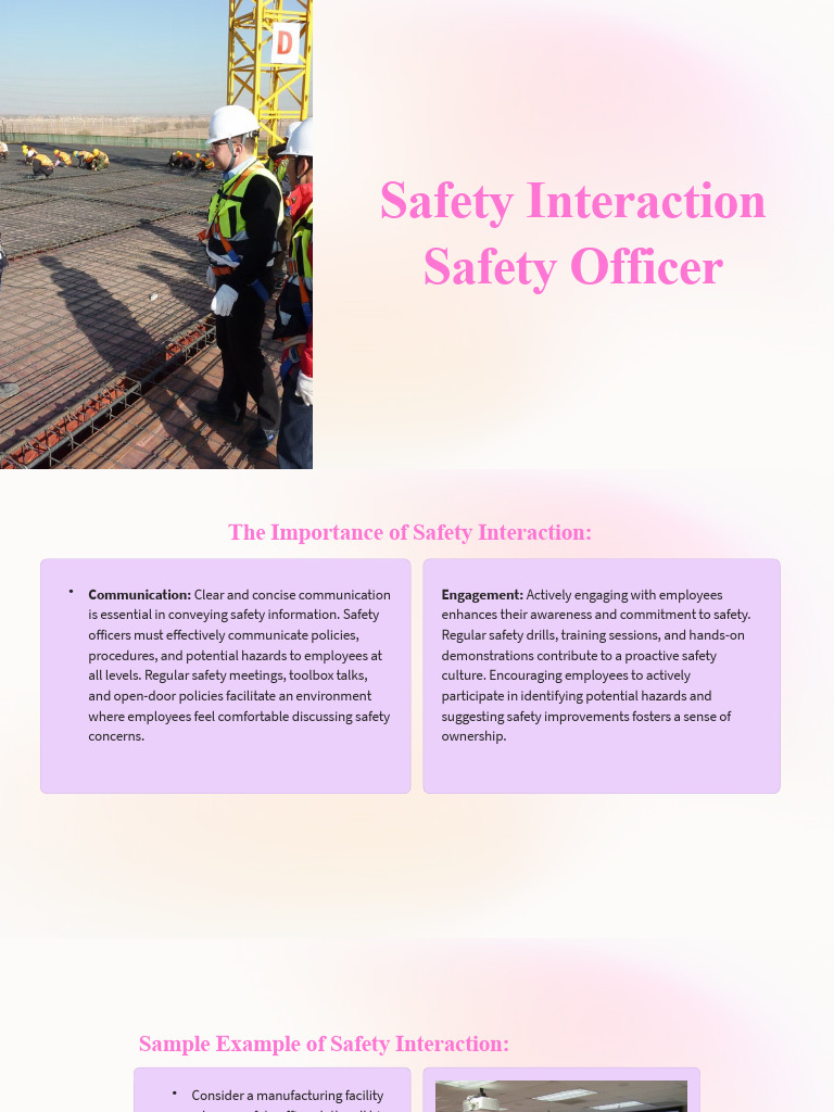 Safety Interaction | PDF | Safety | Occupational Safety And Health