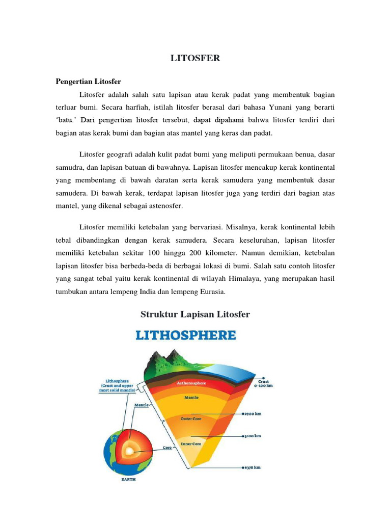 Llitosfer Dan Hidrosfer | PDF | Seni | Sains & Matematika