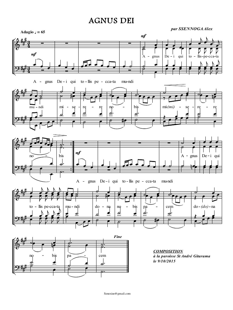 Agnus Dei-Ssenoga Alex | PDF