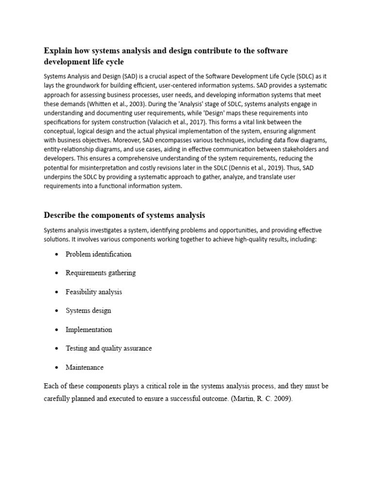 System Analysis and Design | PDF | Software Development Process | Agile Software Development