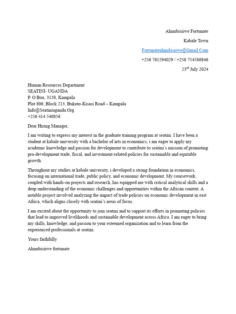 Fortunate Graduate Trainee Position | PDF | Communication | Leadership