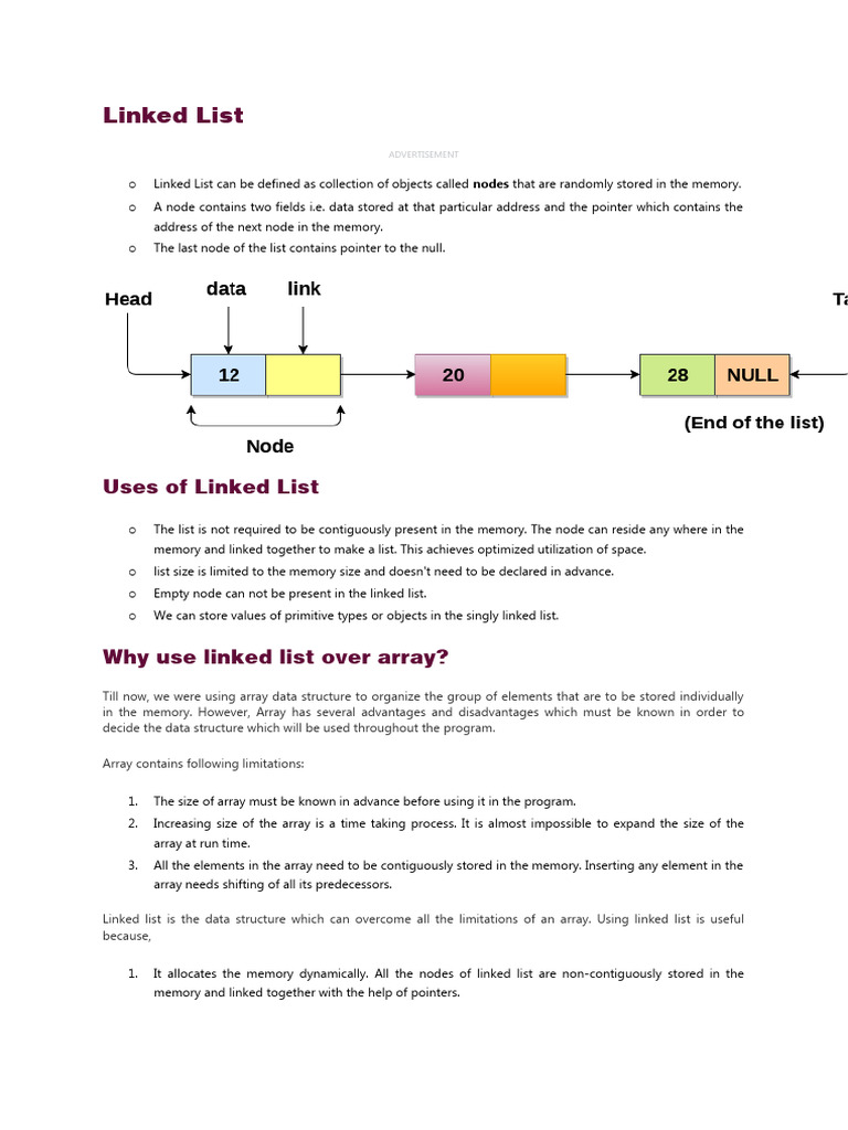 Linked List - Docx Sai | PDF | Pointer (Computer Programming) | Computer Programming