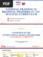 MATATAG Curriculum Instructional Design Framework | PDF