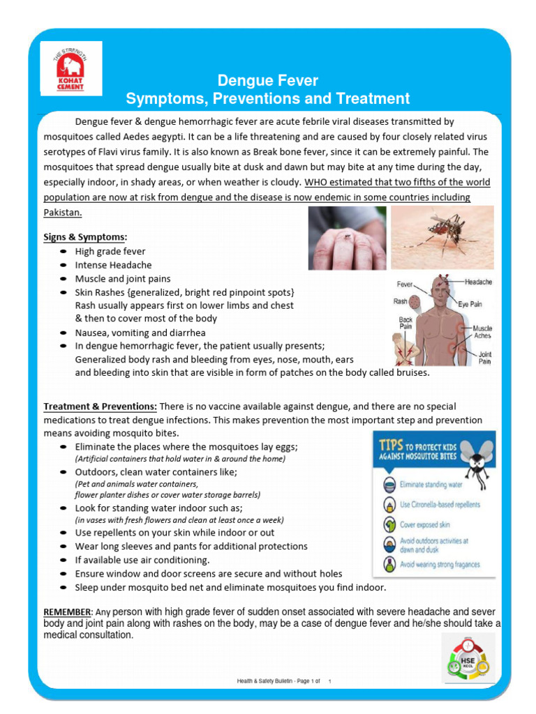 Bulletin - Dengue Fever | PDF | Clinical Medicine | Medical Specialties