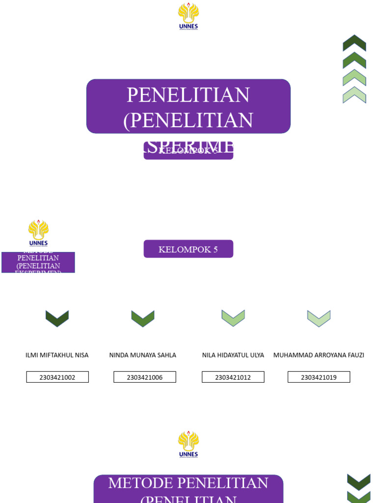 Penelitian Eksperimen | PDF