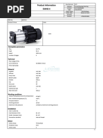 EBARA 3M Series Pump Catalogue | PDF | Pump | Manufactured Goods