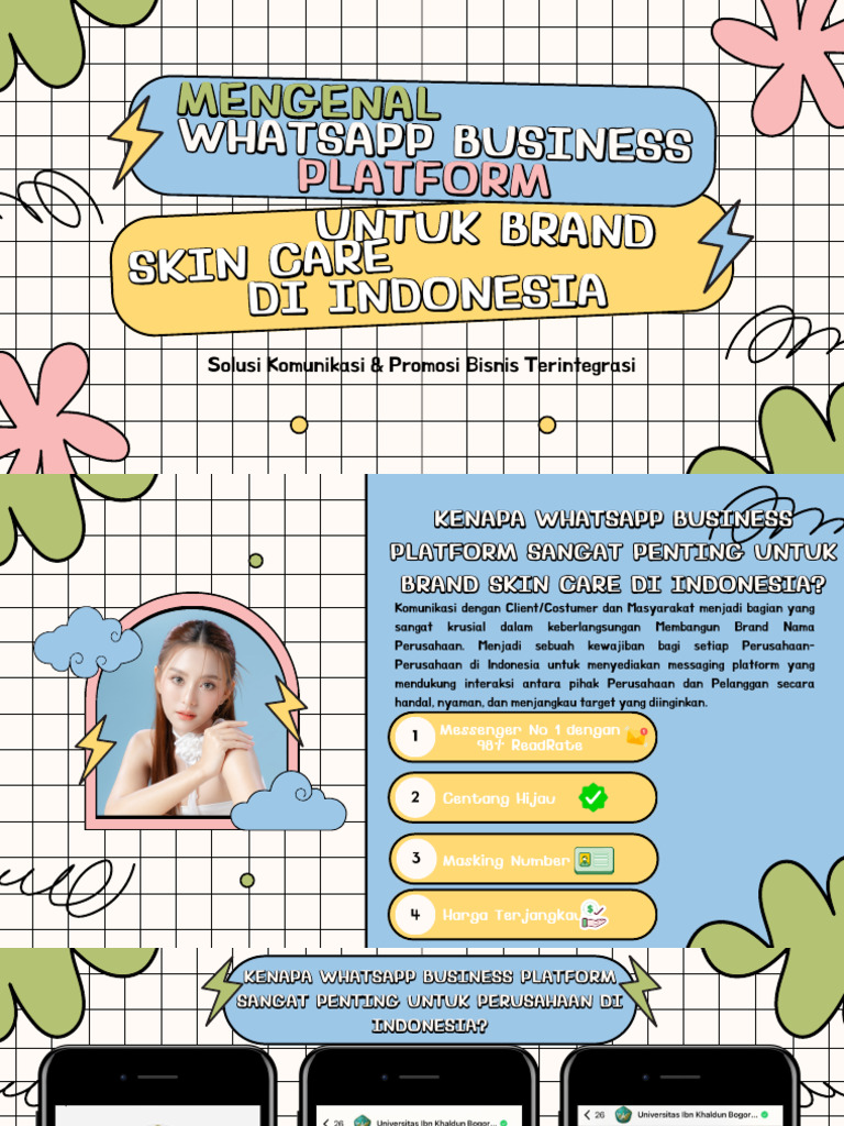 Whatsapp Business Platform Untuk Kampus di Indonesia Skin Care 1.0 | PDF