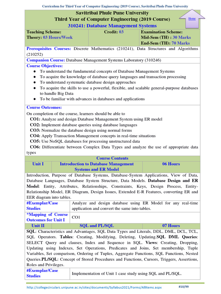 TE Syllabus SEM I 2019 Pattern | PDF | Computer Network | Human ...