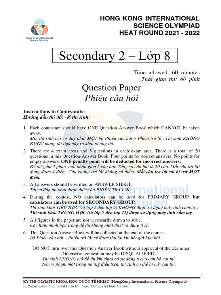 HKISO-2021-2022 Heat S | PDF