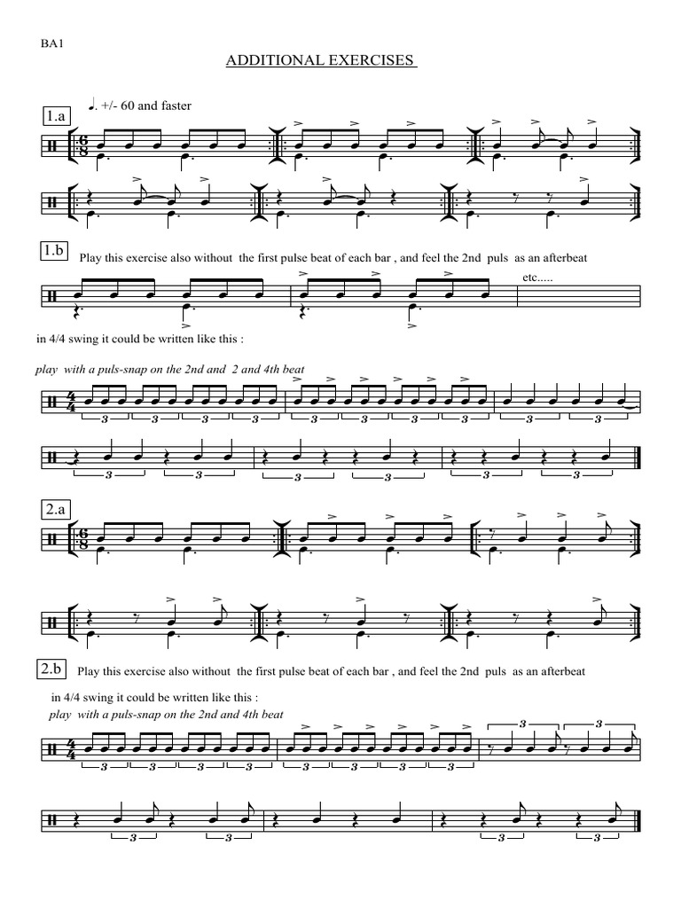 Rhba1 Additional Exercises 1&2 | PDF