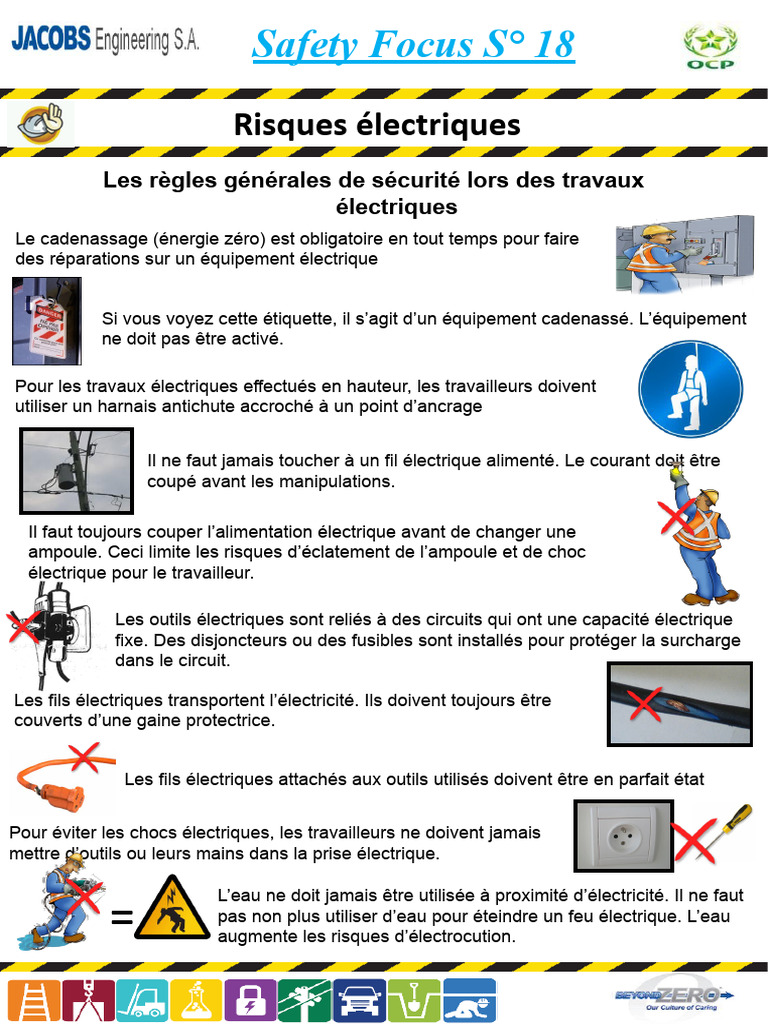 Safety Focus S18 Risques Electriques | PDF