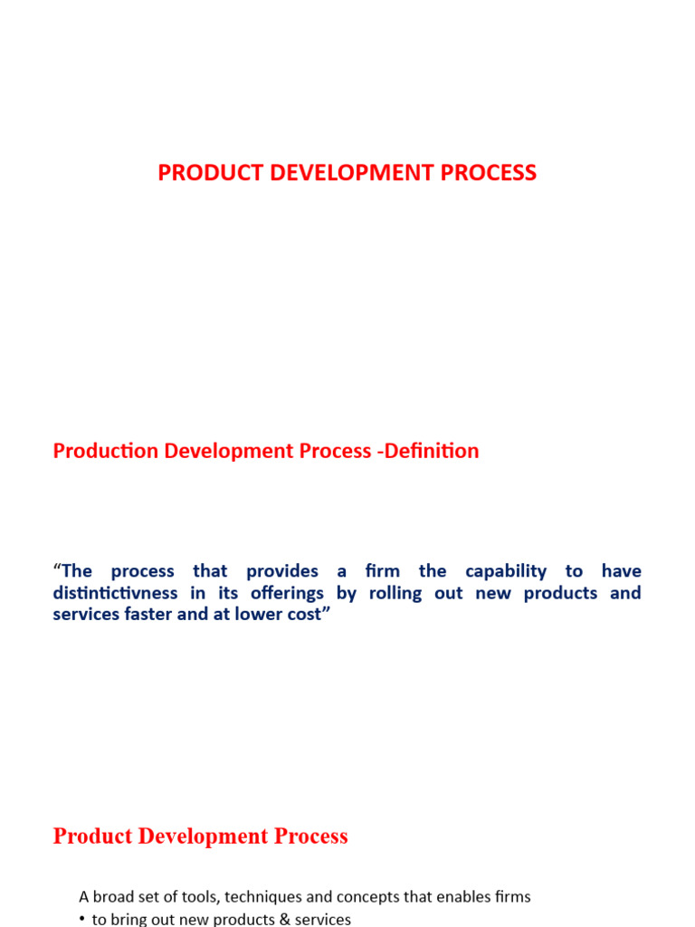 Product Development Process | PDF | New Product Development | Product ...