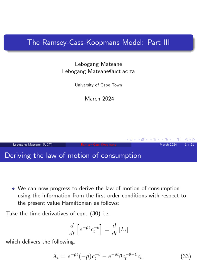 LECT_5_RAMSEY_CK_PART_III_SLIDESECO5021F_MARC_2024 | Download Free PDF ... LECT_5_RAMSEY_CK_PART_III_SLIDESECO5021F_MARC_2024 | Download Free PDF ...