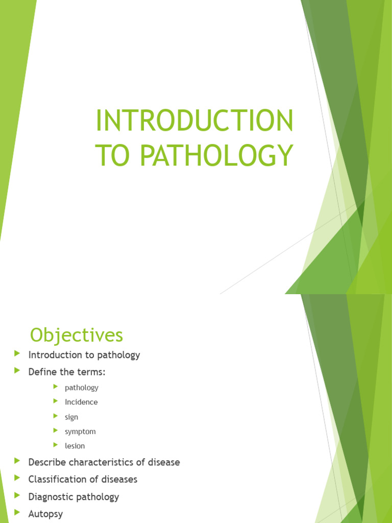 Introduction To Pathology | PDF | Pathology | Autopsy