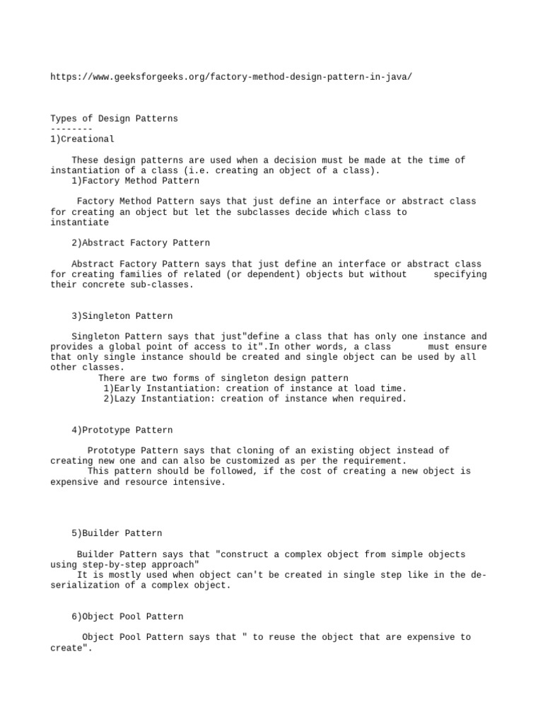 Design Patterns | Download Free PDF | Class (Computer Programming) | Software Engineering