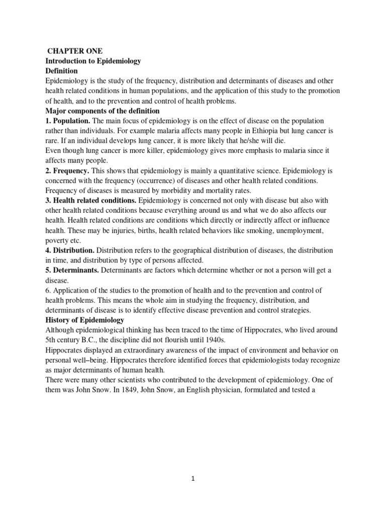 Epidemiology Course - Golis | PDF | Infection | Epidemiology