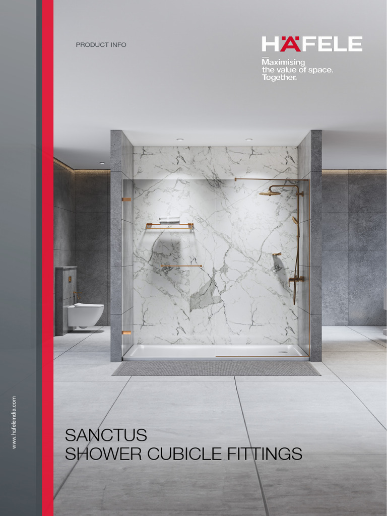 Sanctus Shower Cubicle Fittings Guide | PDF | Door | Shower