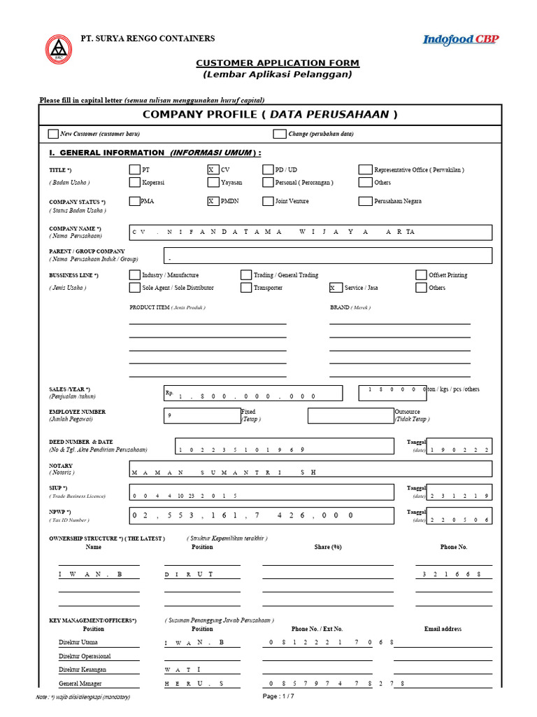 Customer Application Form(new)1 | PDF | Financial Services | Banking