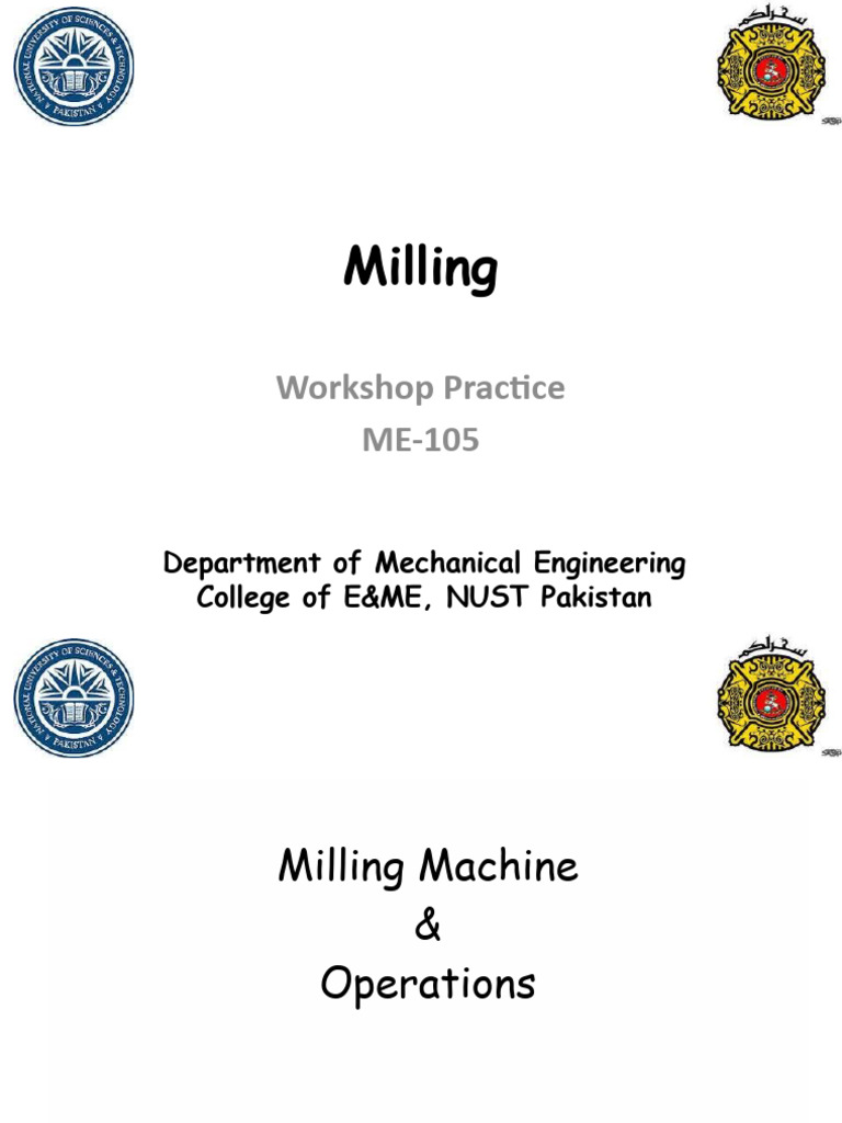 Milling Shop | PDF | Technology & Engineering