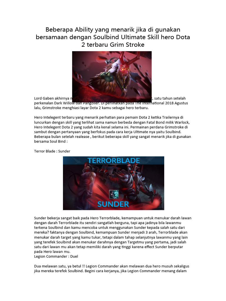 Contoh Artikel Tentang Skill Game Dota 2 | PDF | Sejarah