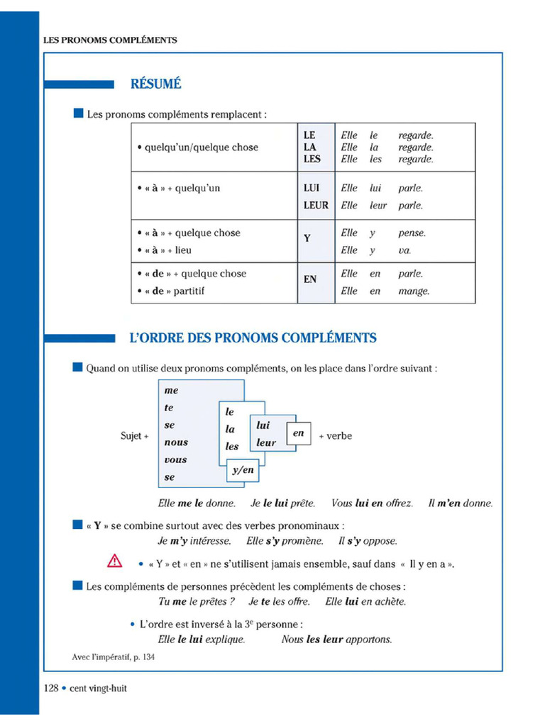Les Doubles Pronoms | PDF