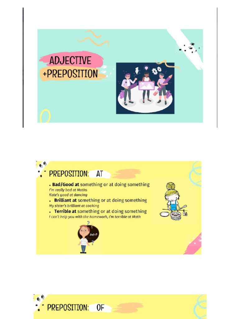 Adjective Prep | PDF