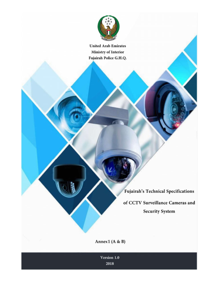 Fujairah Tech Spec of CCTV Cameras and Security System V1.0 2018 | PDF