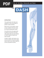 DASH Questionnaire for Arm Disability | PDF