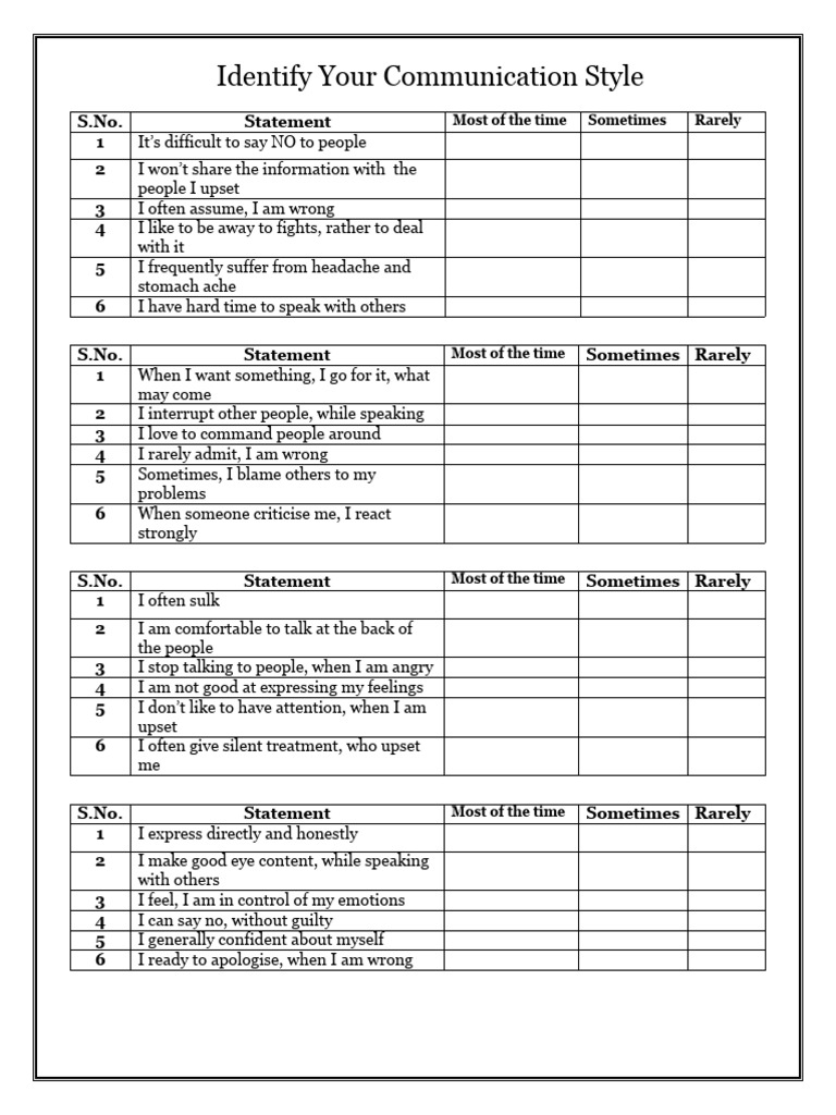 Your Communication Style | PDF | Lifestyle