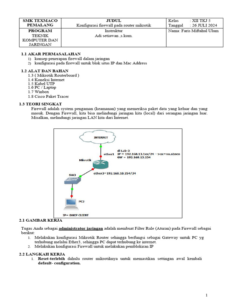 Faris Microtik | PDF