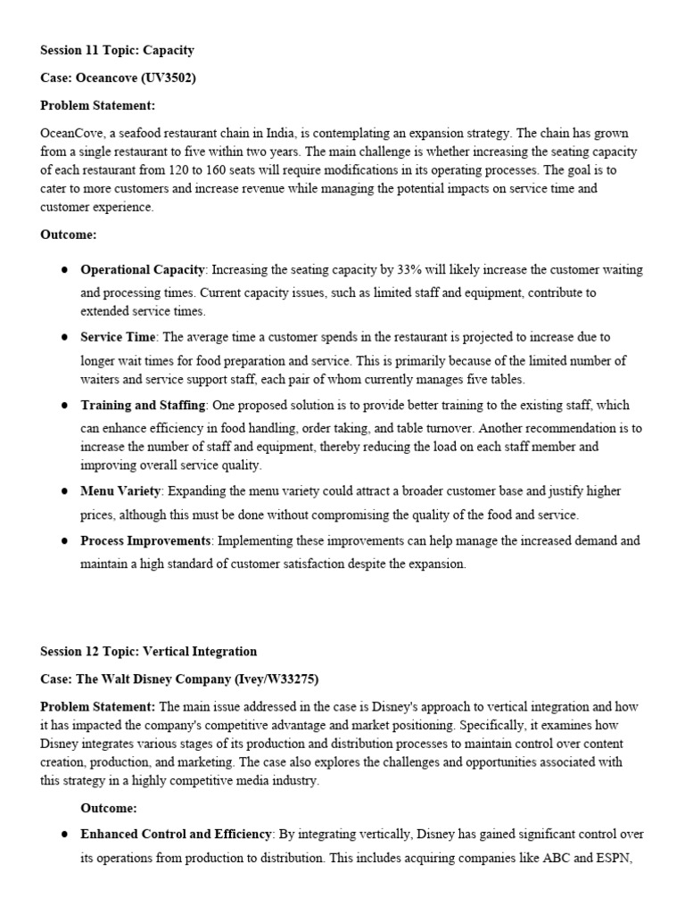 OS Summary R | PDF | Competitive Advantage | Strategic Management