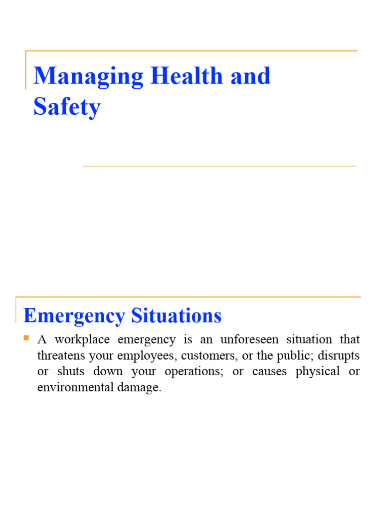 Workplace Emergency Management Guide | PDF | Emergency | Emergency ...