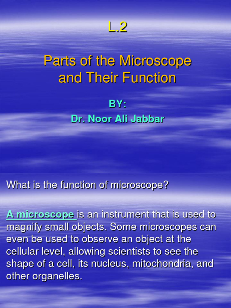 MUCLecture 2023 11730427 | PDF | Microscope | Atomic