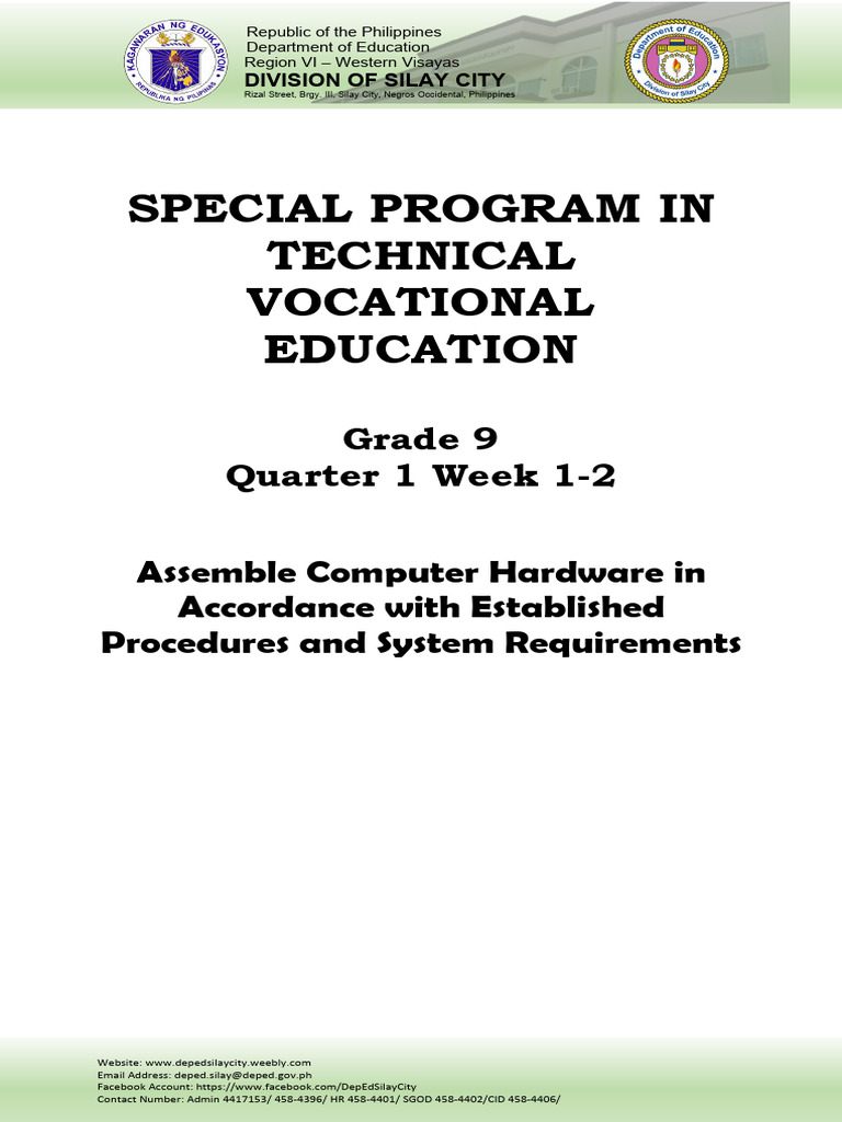 CSS GRADE 9 QUARTER 1 Module Week 1 2 Final | PDF | Computer Network ...