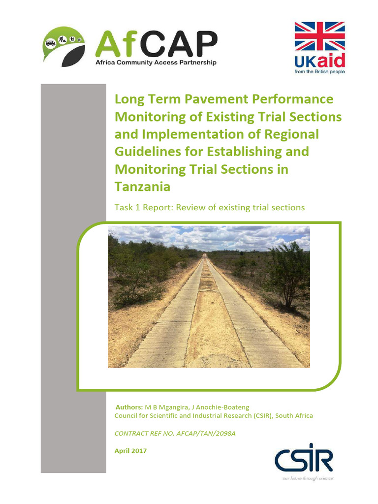 Long Term Performance of Tria L Sections | PDF | Road Surface | Road