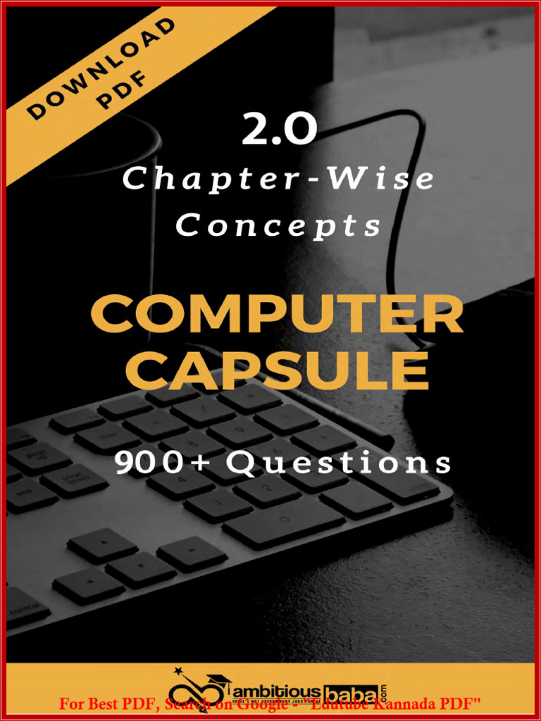 AB-Computer Capusle in English | PDF | Printer (Computing) | Computer ...