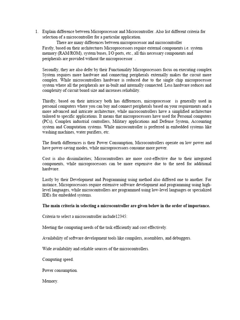 FINAL Assignment MICRO pro | PDF | Microcontroller | Electrical Engineering