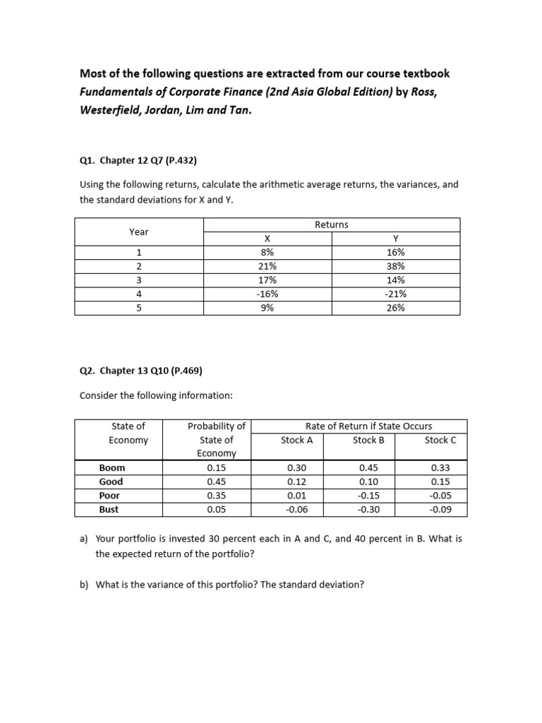 Additional Exercise 2 | PDF | Bonds (Finance) | Stocks Additional Exercise 2 | PDF | Bonds (Finance) | Stocks
