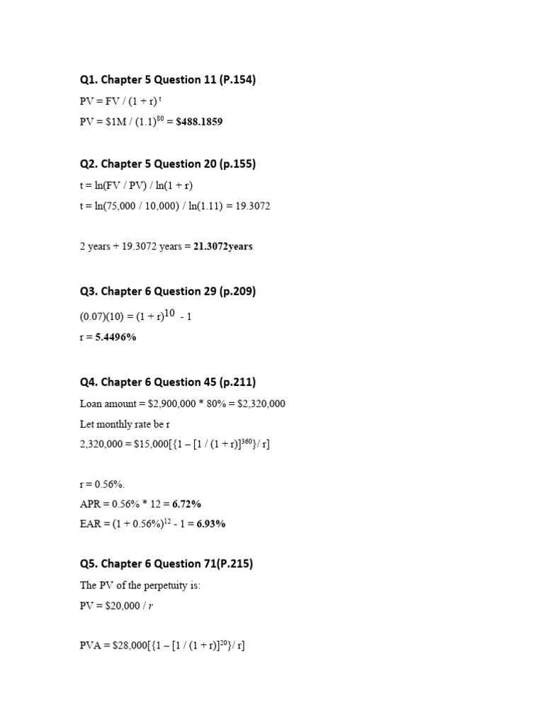 Additional Exercise 1 (Solutions) | PDF | Interest | Investing