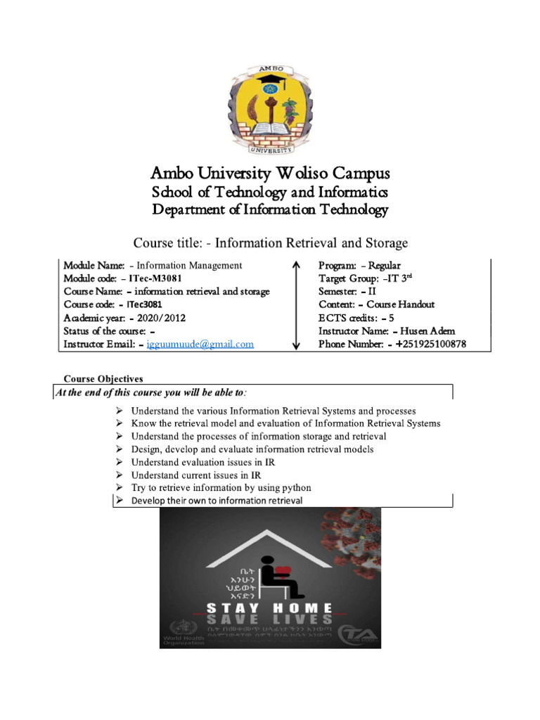 Information Retrieval and Storage | PDF