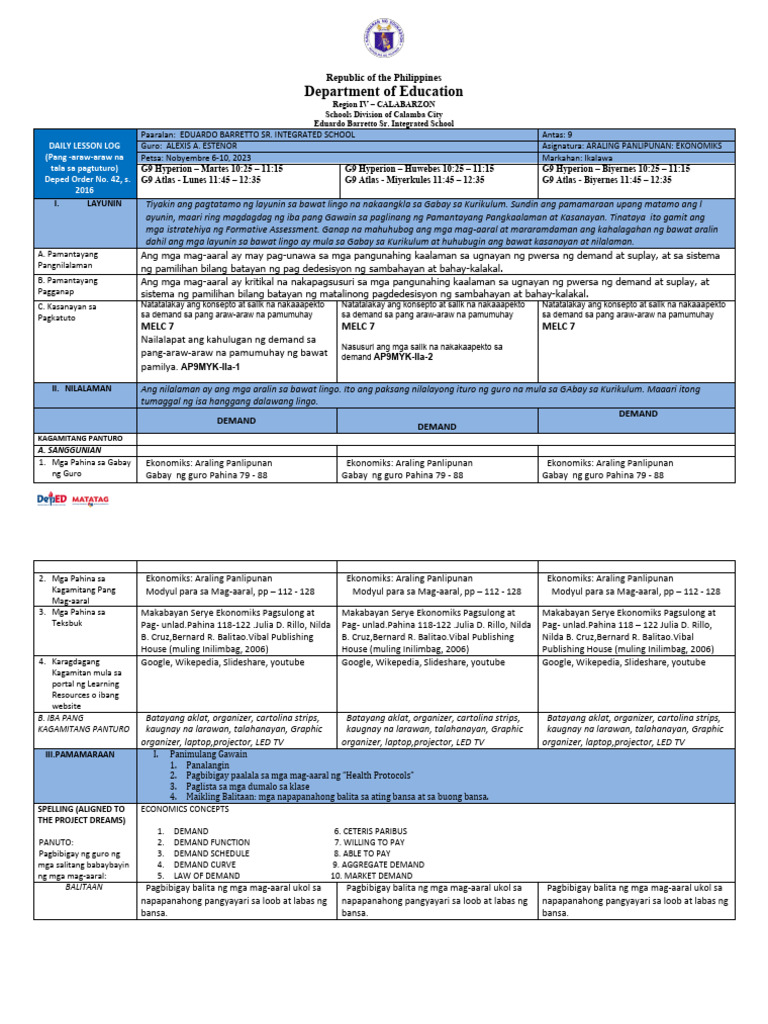 Ap9 Dll-Q2-Week 1 | PDF