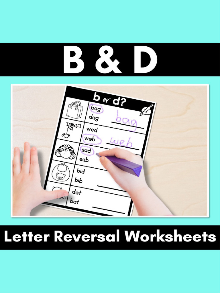 B and D Letter Reversal Worksheets | PDF