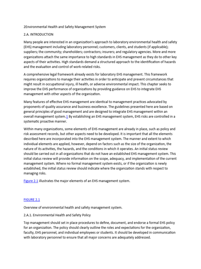 Environmental Health and Safety Management System 6 | PDF | Risk ...
