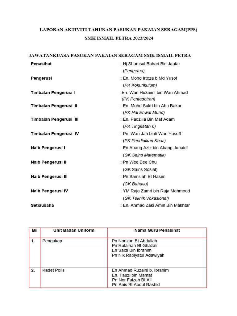 LAPORAN PPS 2023 | PDF