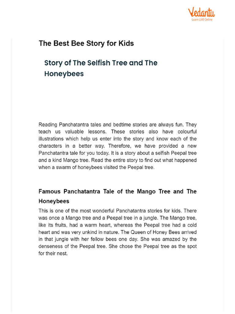 The Best Bee Story For Kids | PDF