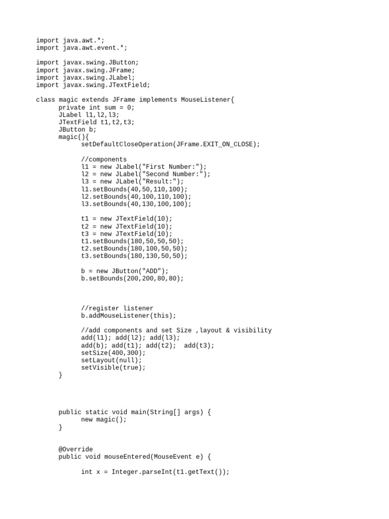 Java Pdf Method Computer Programming Class Computer Programming