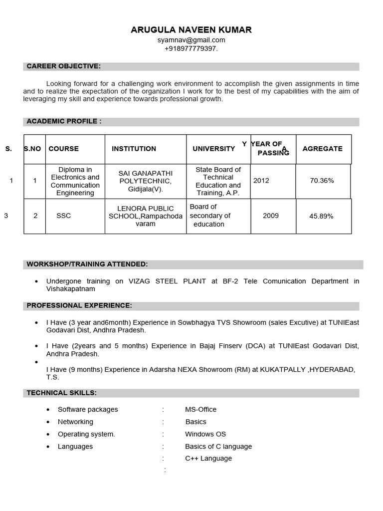 Naveen Resume 02-06-2023 | PDF Naveen Resume 02-06-2023 | PDF