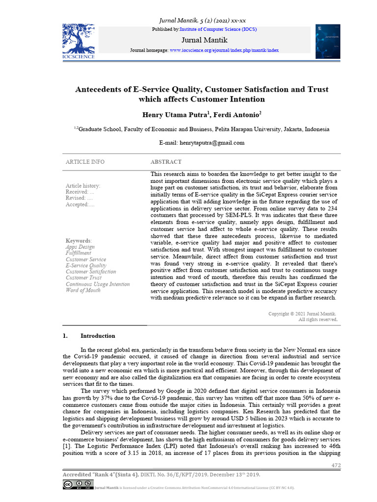 Jmantik - Henry UPH | PDF | Customer Satisfaction | Online Shopping