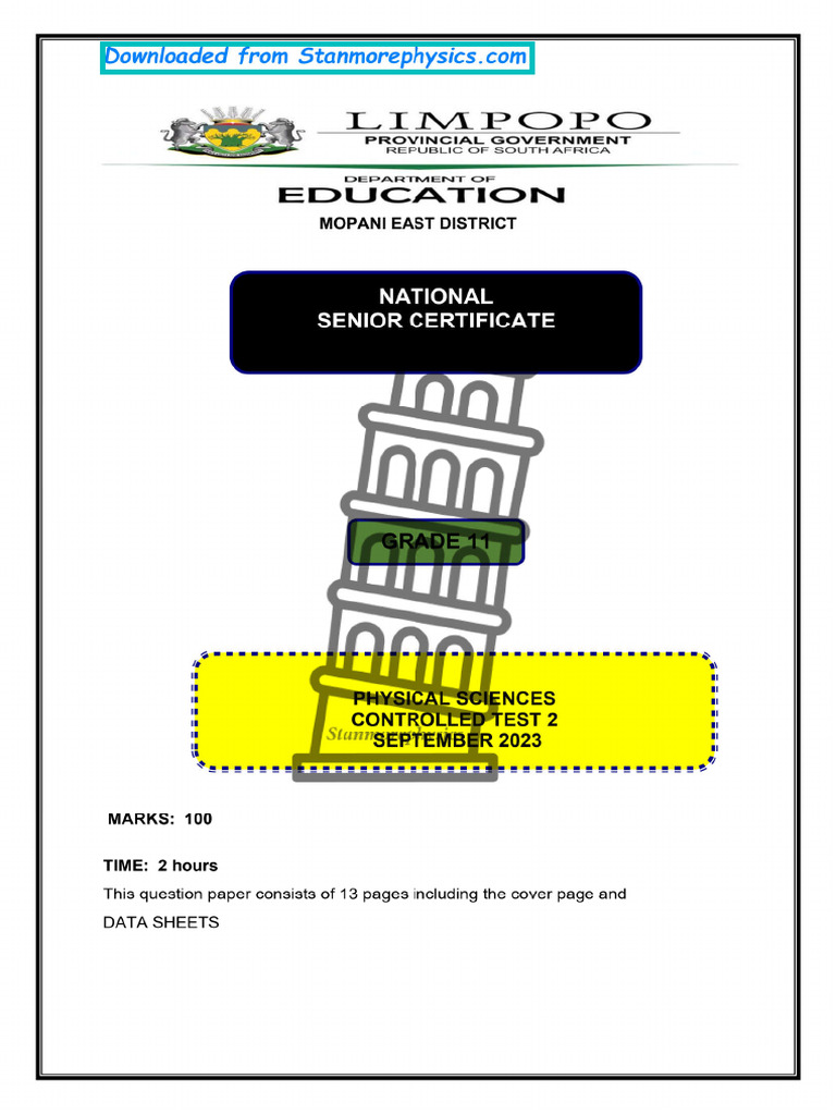 Limpopo Mopani East Physical Science Grade 11 September 2023 QP and Memo | PDF